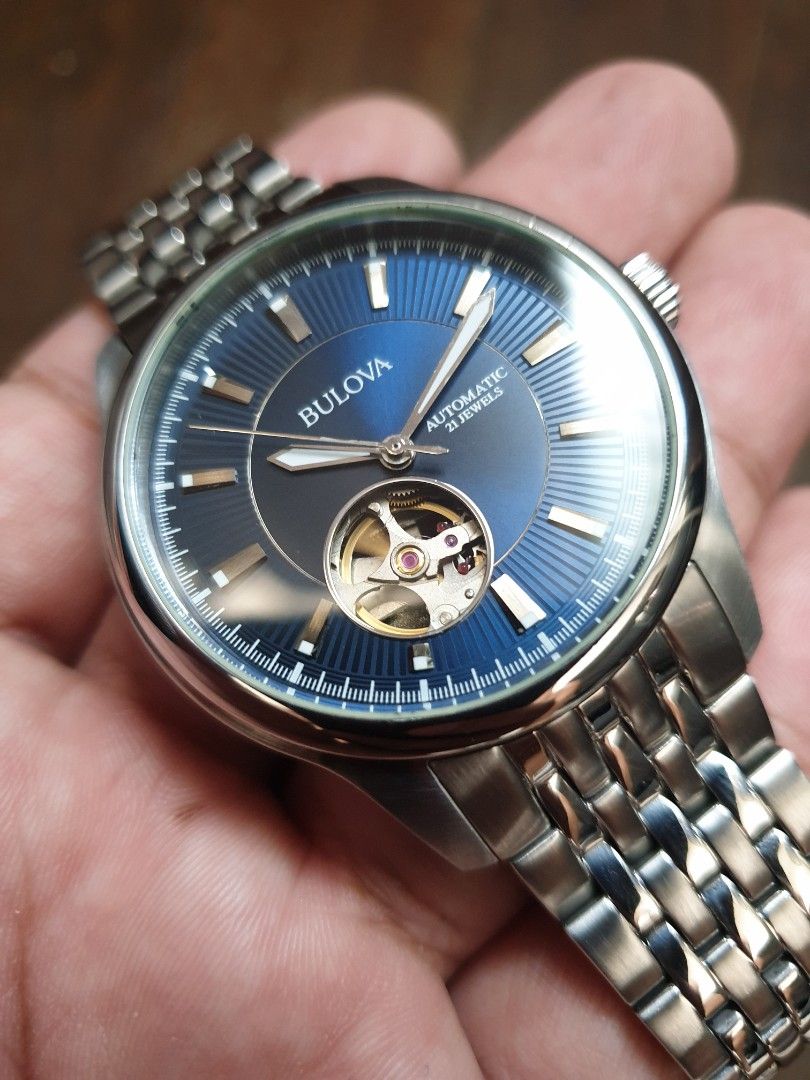 Bulova open heart, Men's Fashion, Watches & Accessories, Watches on ...