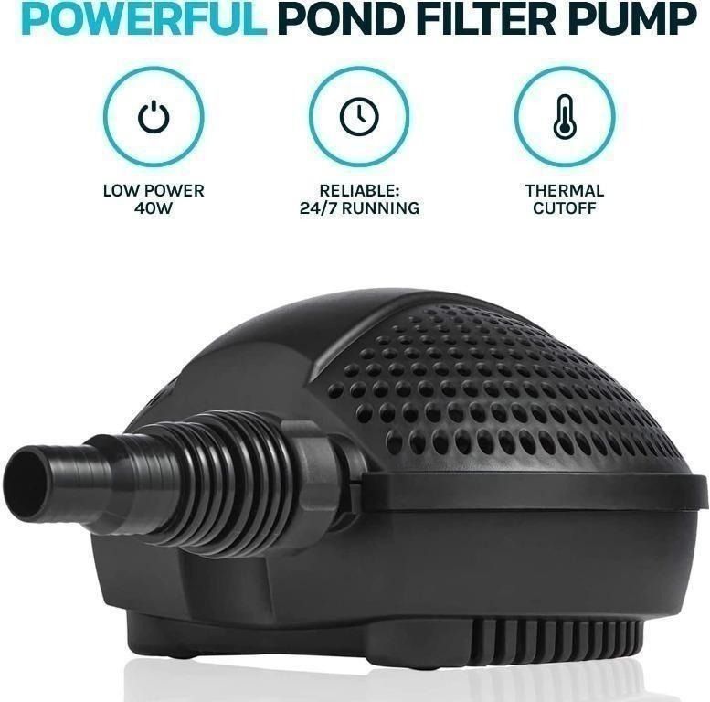 [C1254] Swell UK Pond Filter Pump 2,300 | Fully Submersible Energy ...