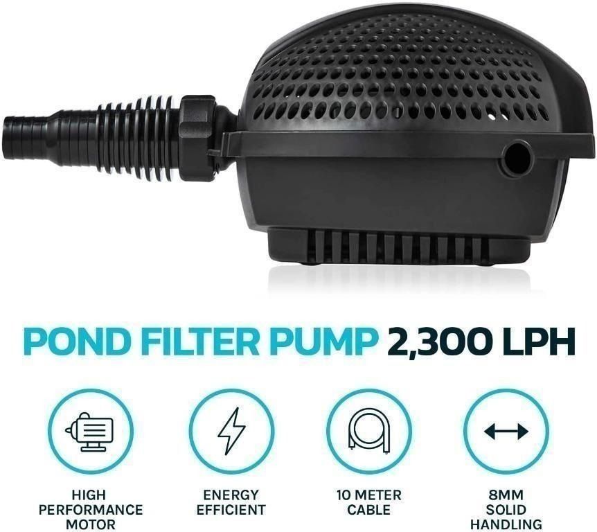 [C1254] Swell UK Pond Filter Pump 2,300 | Fully Submersible Energy ...