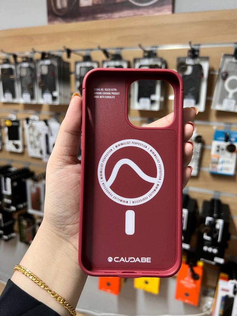 Caudabe Sheath for iPhone 14 Pro Max (MAGSAFE version) - Crimson Red ...