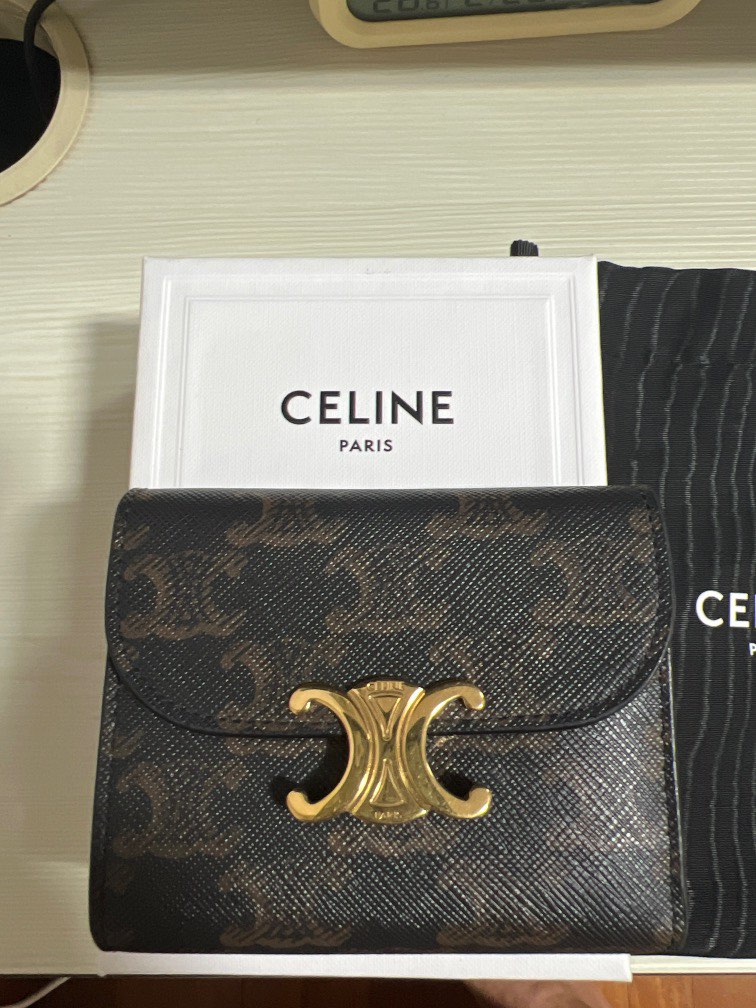 Celine compact wallet, Women's Fashion, Bags & Wallets, Wallets & Card ...
