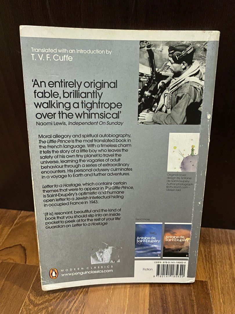 (CHEAP!!!) THE LITTLE PRINCE LETTER TO A HOSTAGE PENGUIN CLASSICS MODERN BOOK FICTION READ ...