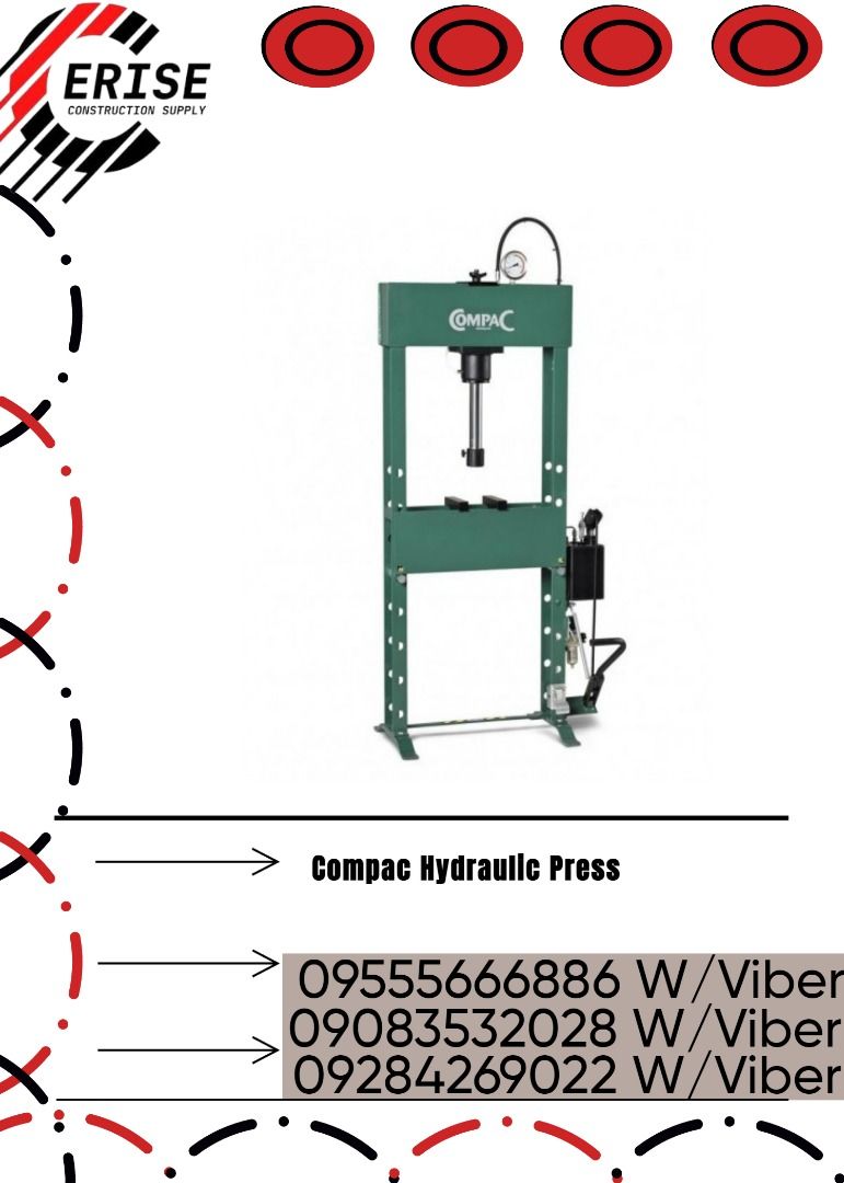 Compac Hydraulic press, Commercial & Industrial, Construction Tools ...
