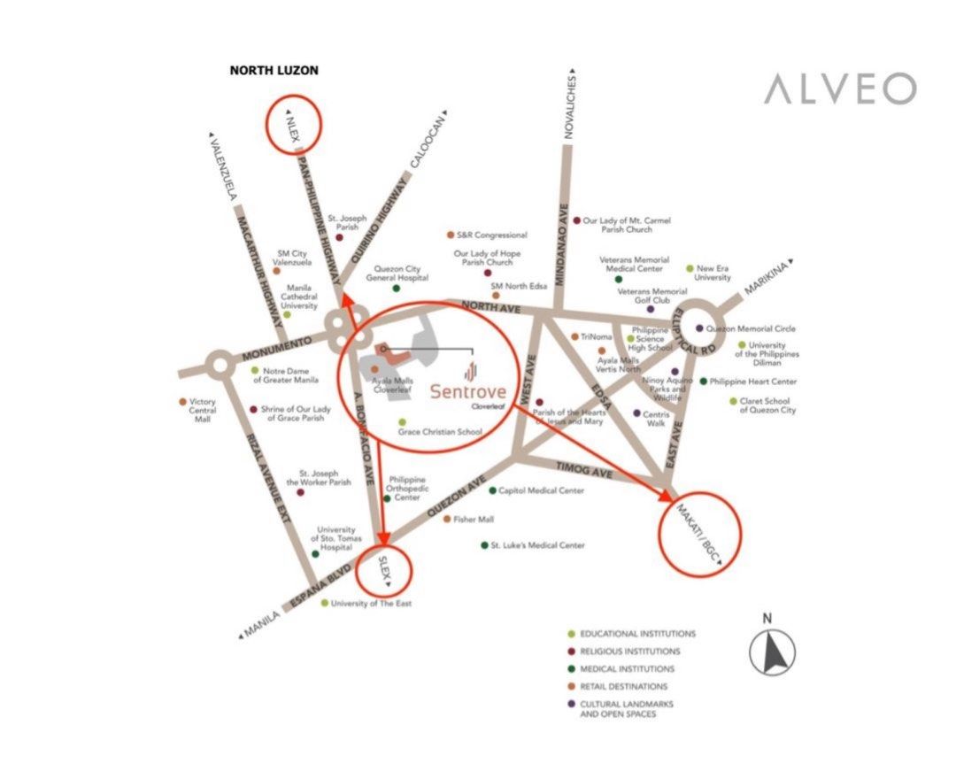 Condo For Sale in Cloverleaf Balintawak Edsa Quezon City Sentrove Alveo ...