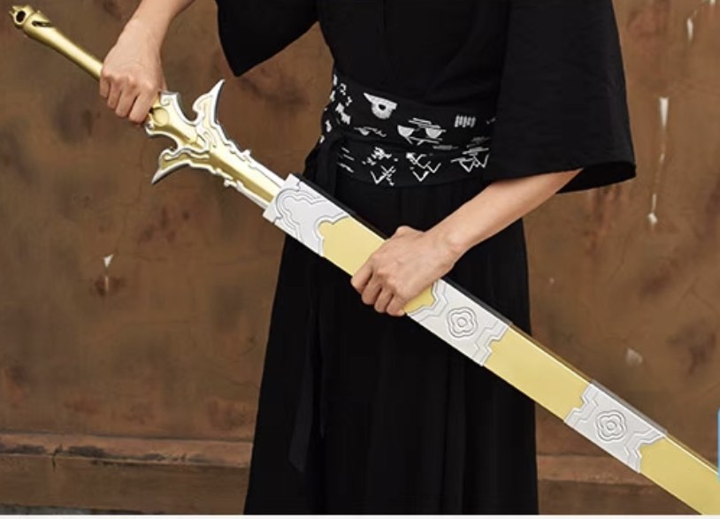 Cosplay Weapon Golden Sword Art Online Saber, Hobbies & Toys, Toys ...