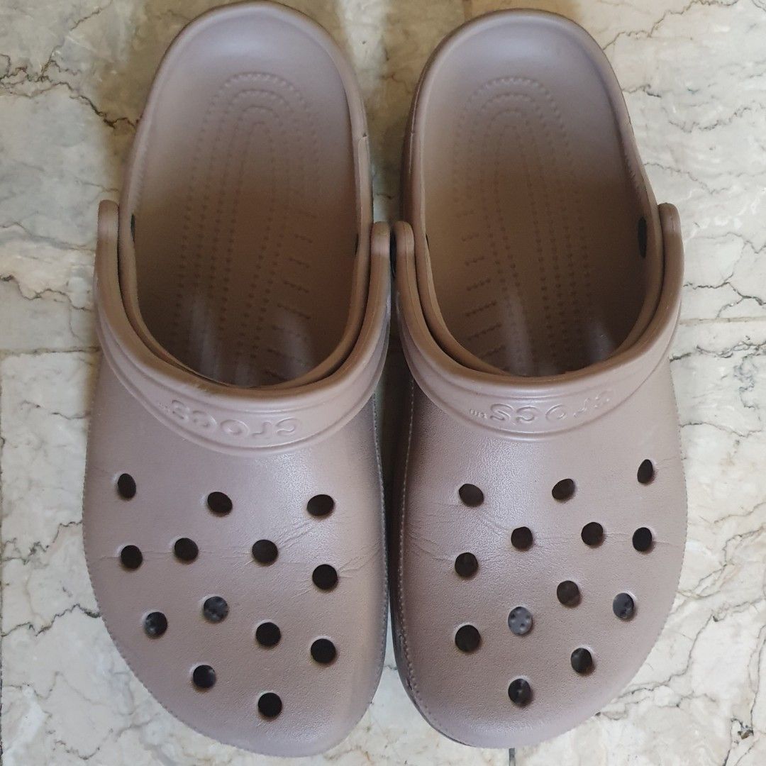 Crocs Beige on Carousell