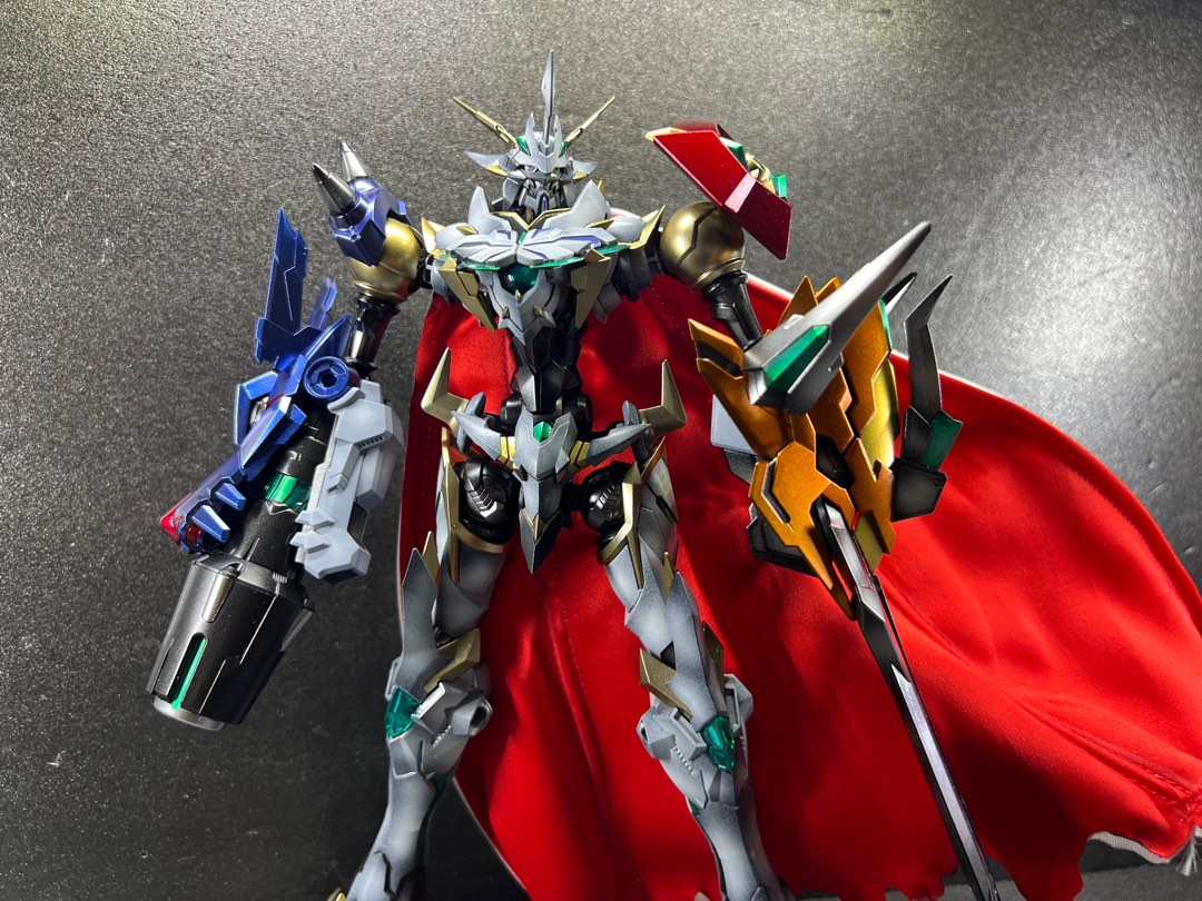 Custom painted figure rise standard Anti Body X Omegamon, Hobbies ...