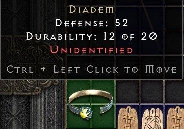 Diablo 2 Resurrected D2R Ladder S3 - Unique Unid Griffon's Eye Helm ...