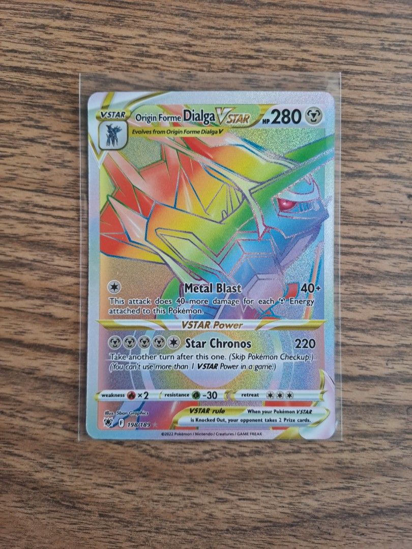 Dialga Vstar Rainbow Astral Radiance Pokemon Card, Hobbies & Toys, Toys ...