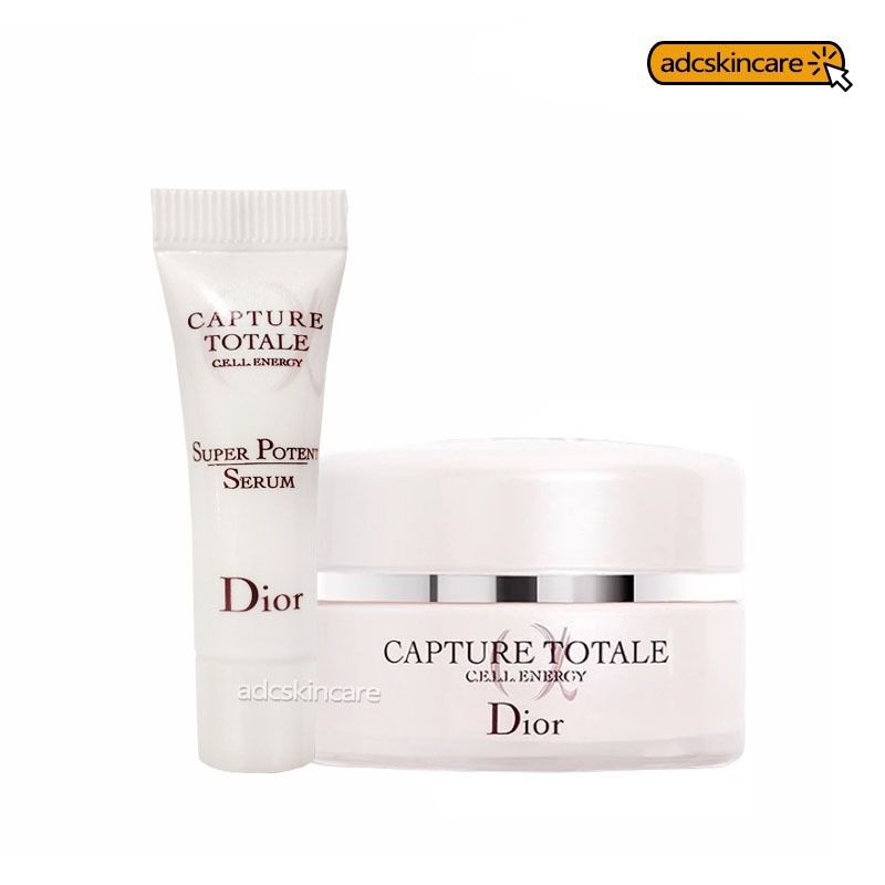 Dior CAPTURE TOTALE CELL ENERGY Super Potent Serum 3ml & Face Cream ...