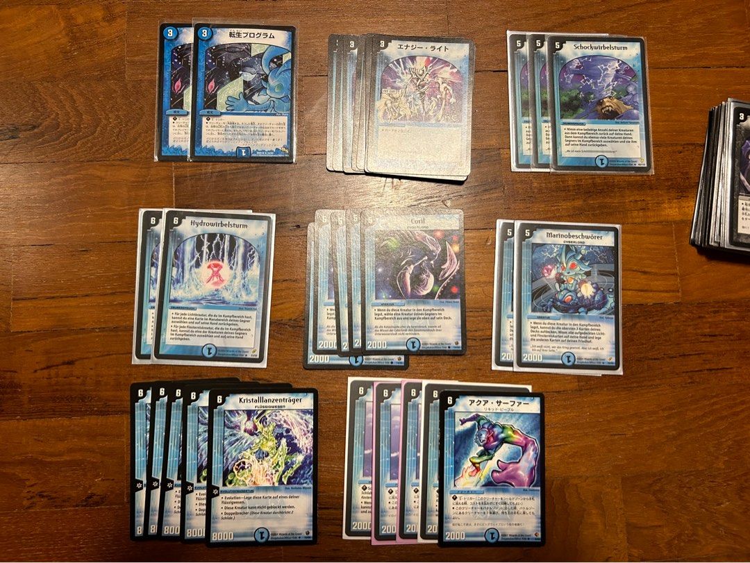 Duel Masters Water Cards Set in German/Japanese, Hobbies & Toys, Toys ...