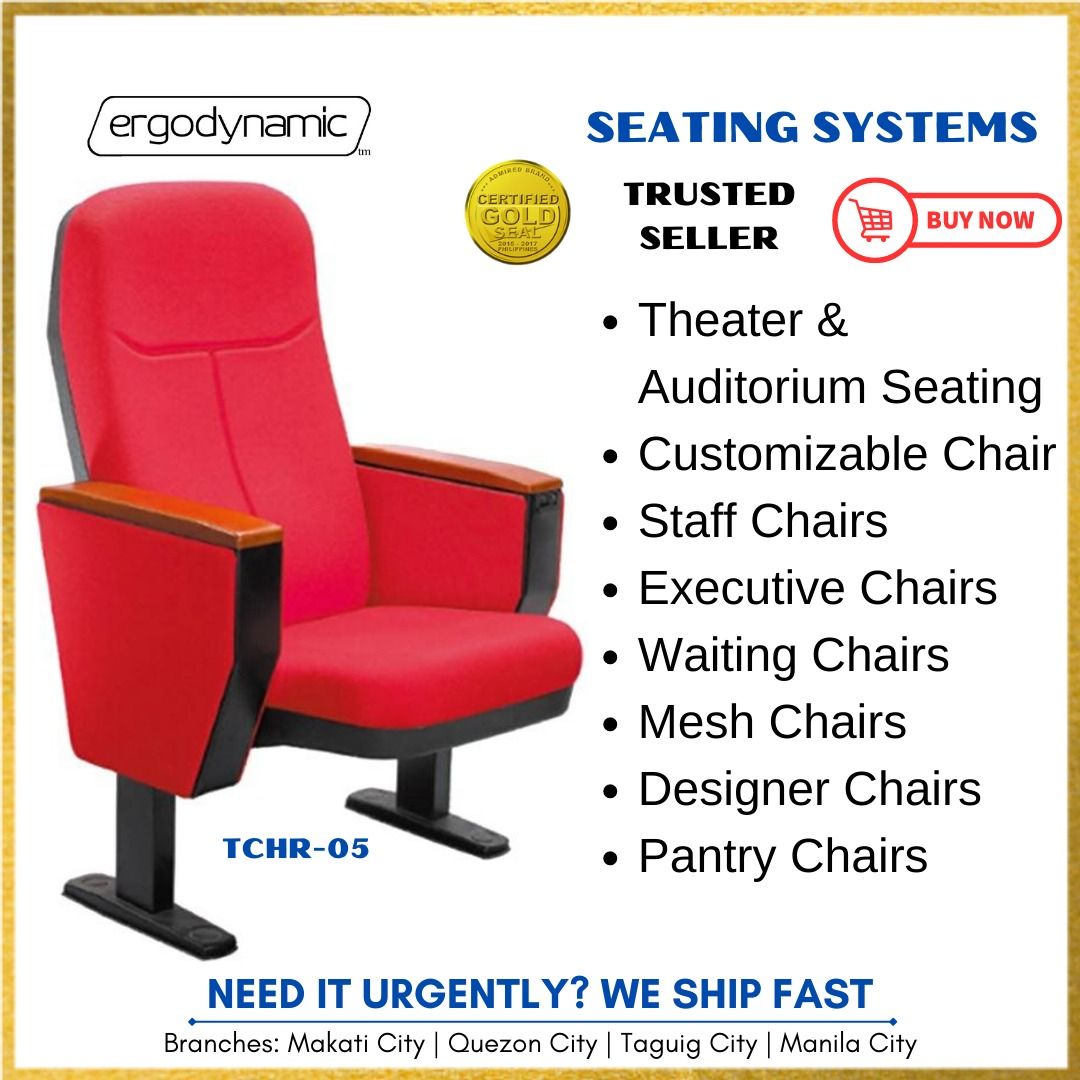 Ergodynamic TCHR-05 Theater Chair with a tablet, Movie Chair ...