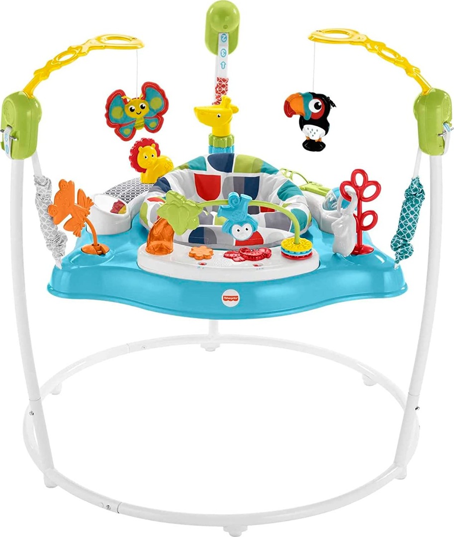 Fisher-Price Jumperoo Baby Bouncer and Activity Center with Lights and ...