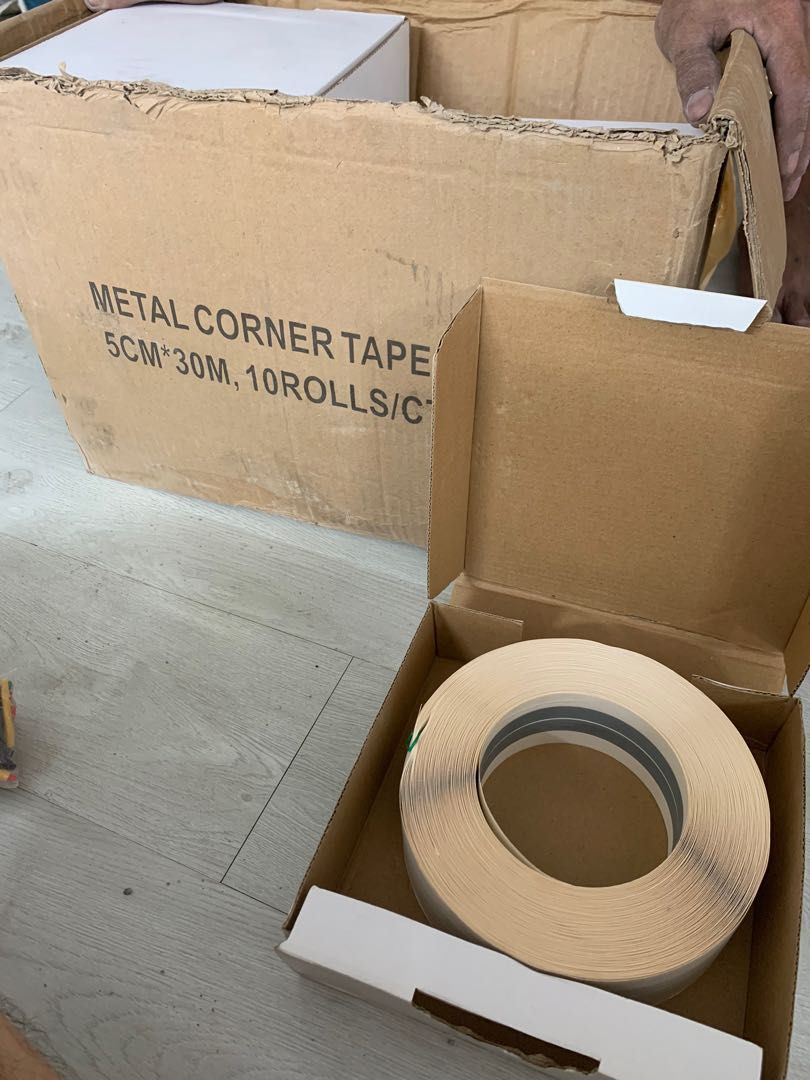 Flexible Metal Corner Bead Tape - 5cm x 30m on Carousell