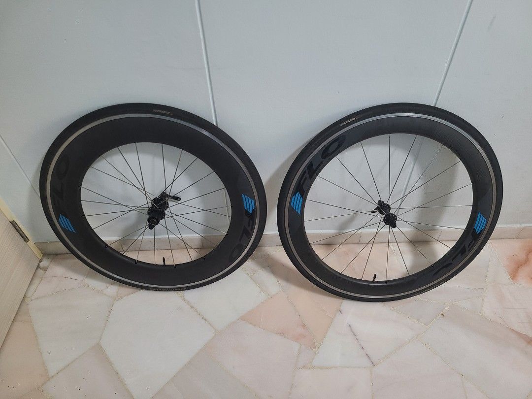 Flo 60/90 Carbon Wheelset, Sports Equipment, Bicycles & Parts, Parts ...
