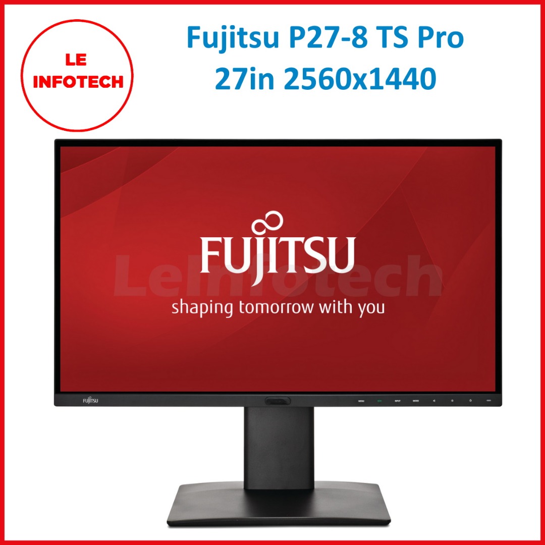 FUJITSU Display P27-8 TS Pro 27 inch LCD Monitor 2560x1440 Used ...