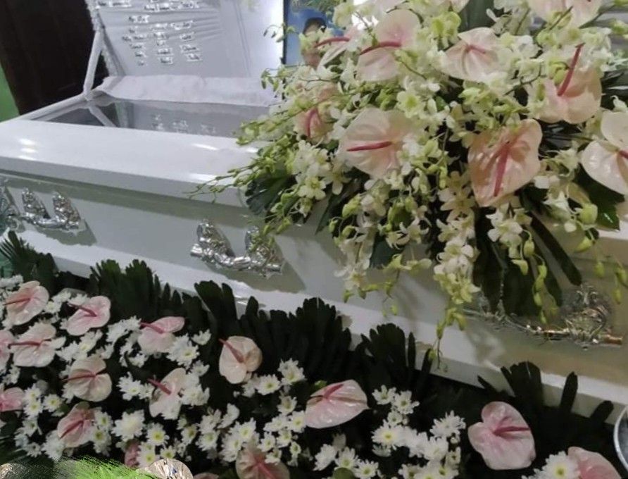 Funeral flowers set up, Hobbies & Toys, Stationary & Craft, Flowers ...