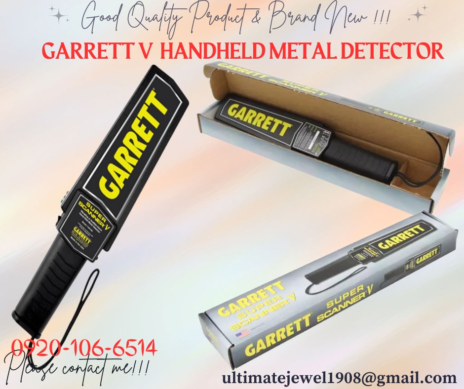 GARRETT V HANDHELD METAL DETECTOR - ORIGINAL GARRETT BRAND NEW SUPER ...