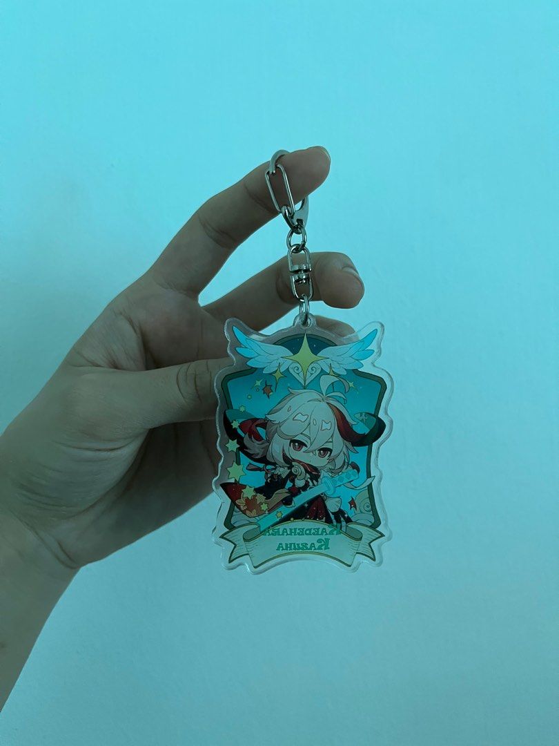 Genshin Impact Zhongli Ayato Kazuha Hutao Itto Keychain, Hobbies & Toys ...