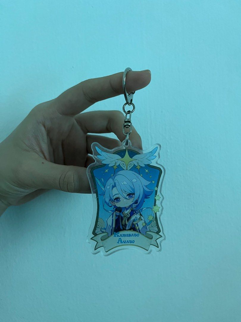 Genshin Impact Zhongli Ayato Kazuha Hutao Itto Keychain, Hobbies & Toys ...