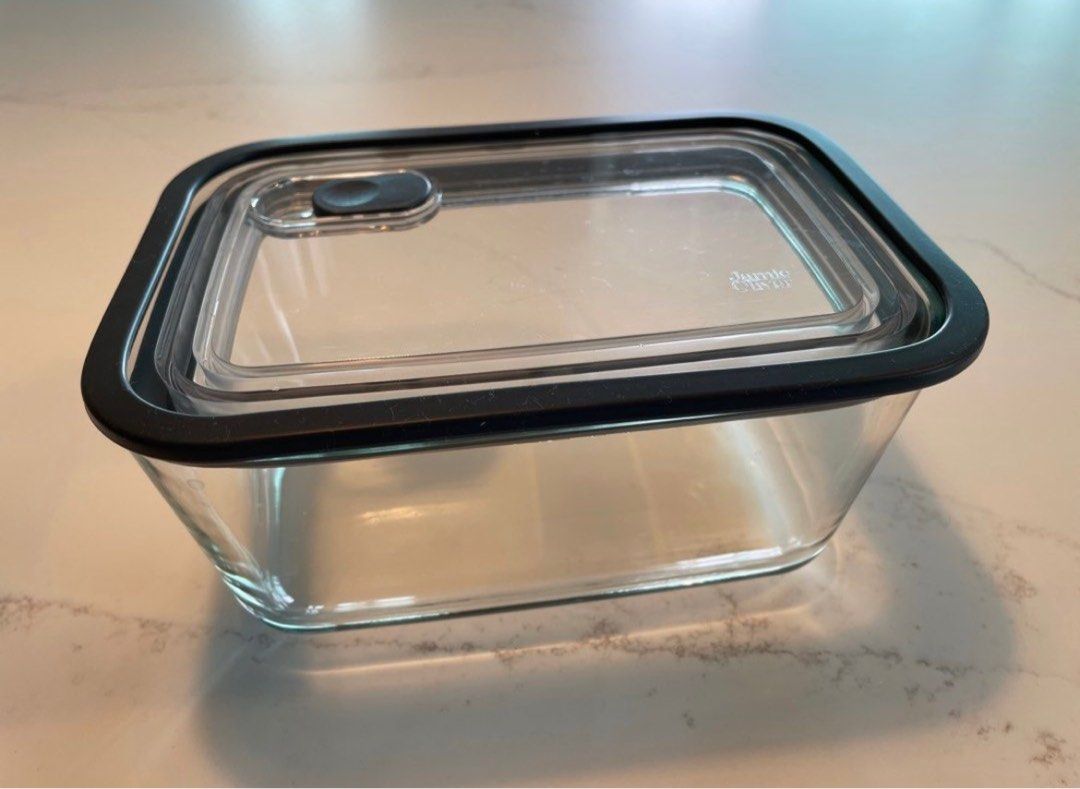 Glass container 1380ml Jamie Oliver + Corelle soup plate 21cm, Furniture & Home Living ...