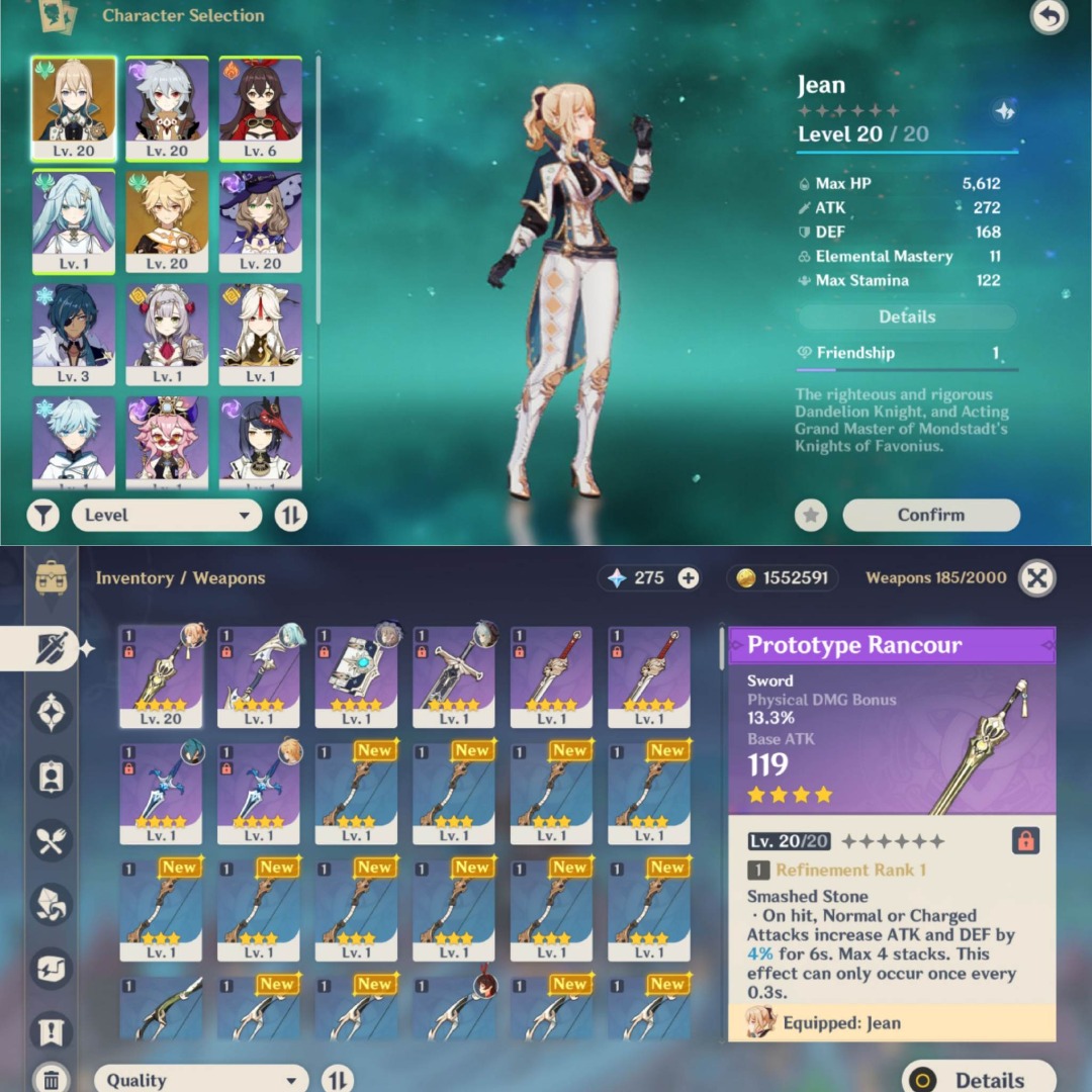 Grand Master Jean Starter Account, Video Gaming, Video Games ...