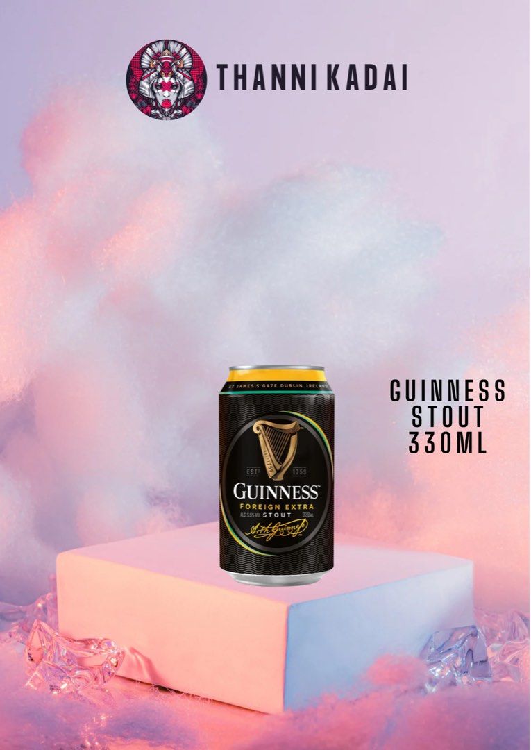 Guinness Stout 330ml, Food & Drinks, Alcoholic Beverages on Carousell