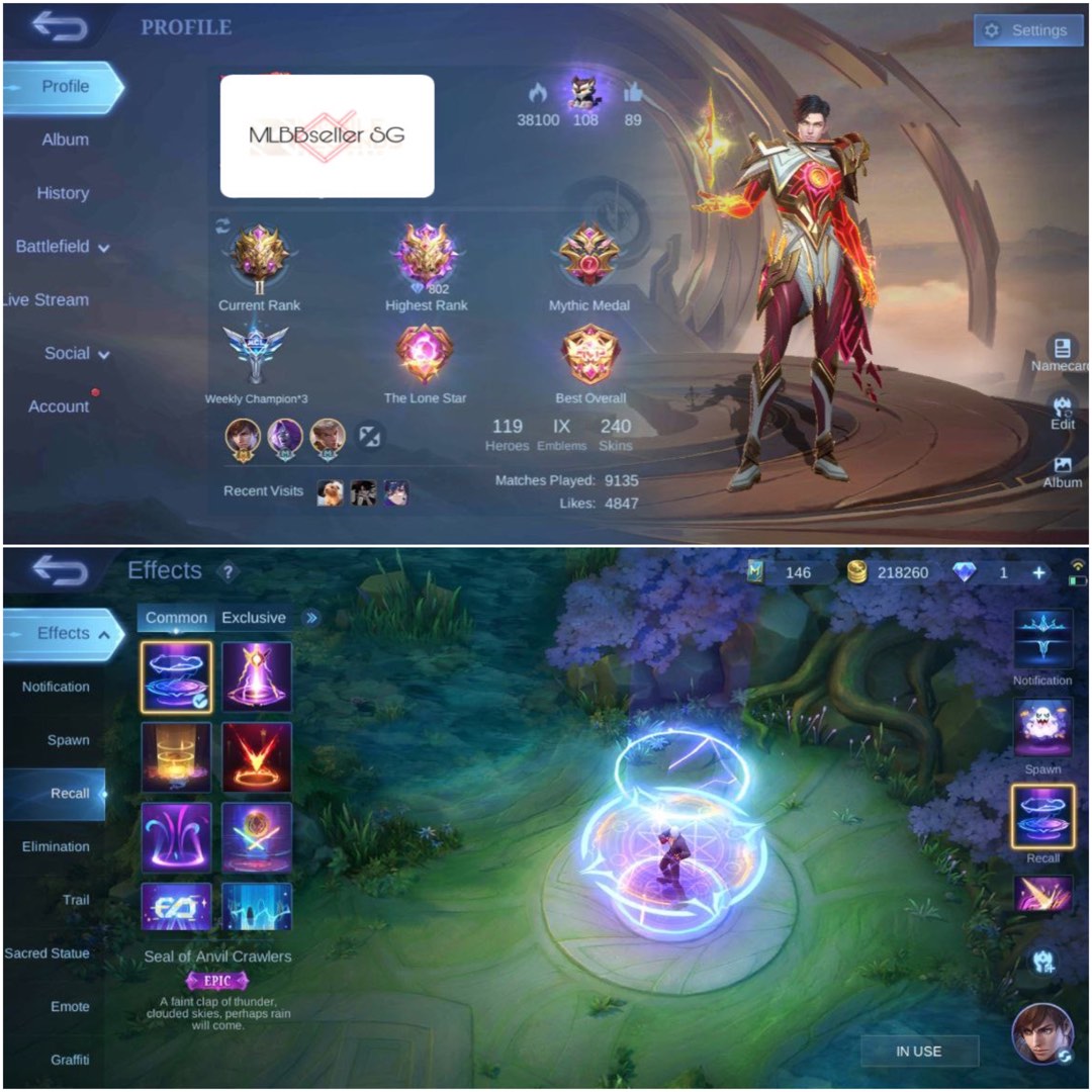 Gusion semi stack, Video Gaming, Gaming Accessories, Game Gift Cards ...