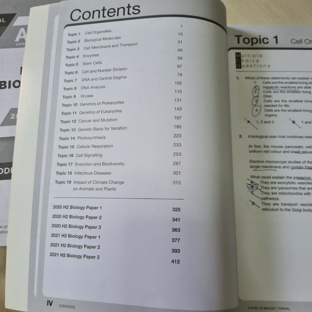 H2 Bio & H2 Chem A Level TYS, Hobbies & Toys, Books & Magazines ...