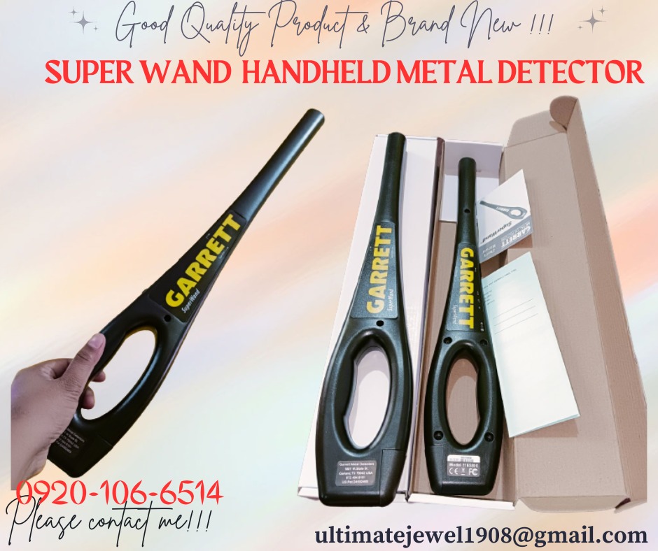 Hand-Held Metal Detector GARRETT SUPER WAND Scanner - Good Quality and ...