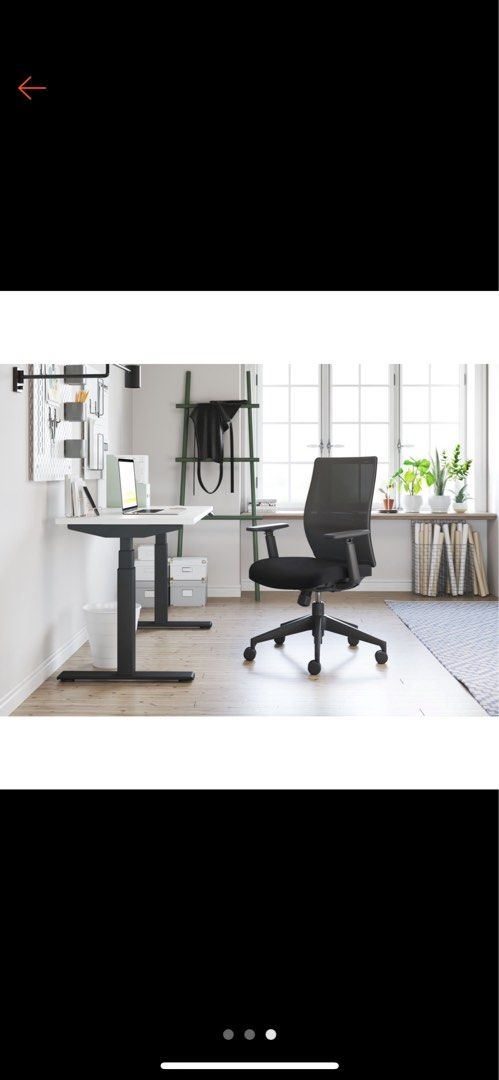 Haworth Aloha Easy Lite Ergonomic Office Chair (Black), Furniture ...