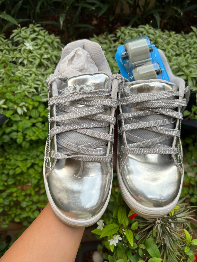 Heelys Silver Roller Sneakers, Women's Fashion, Footwear, Sneakers on ...