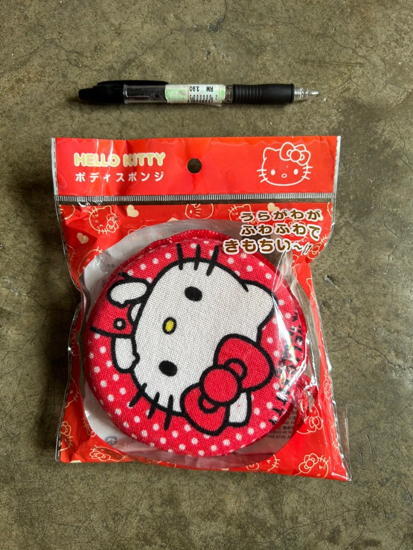 Hello Kitty Shower Sponge Hobbies And Toys Toys And Games On Carousell