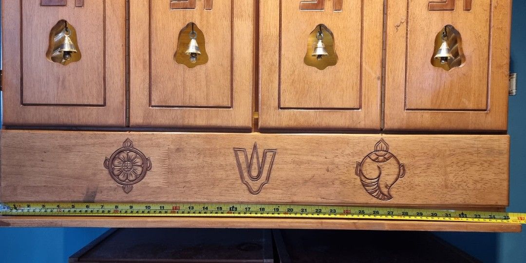 Hindu Prayer Altar (Solid Wood), Furniture & Home Living, Furniture ...