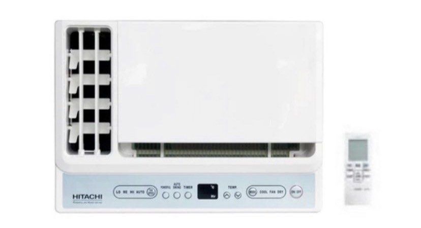 Hitachi 1HP window type aircon with remote, TV & Home Appliances, Air ...