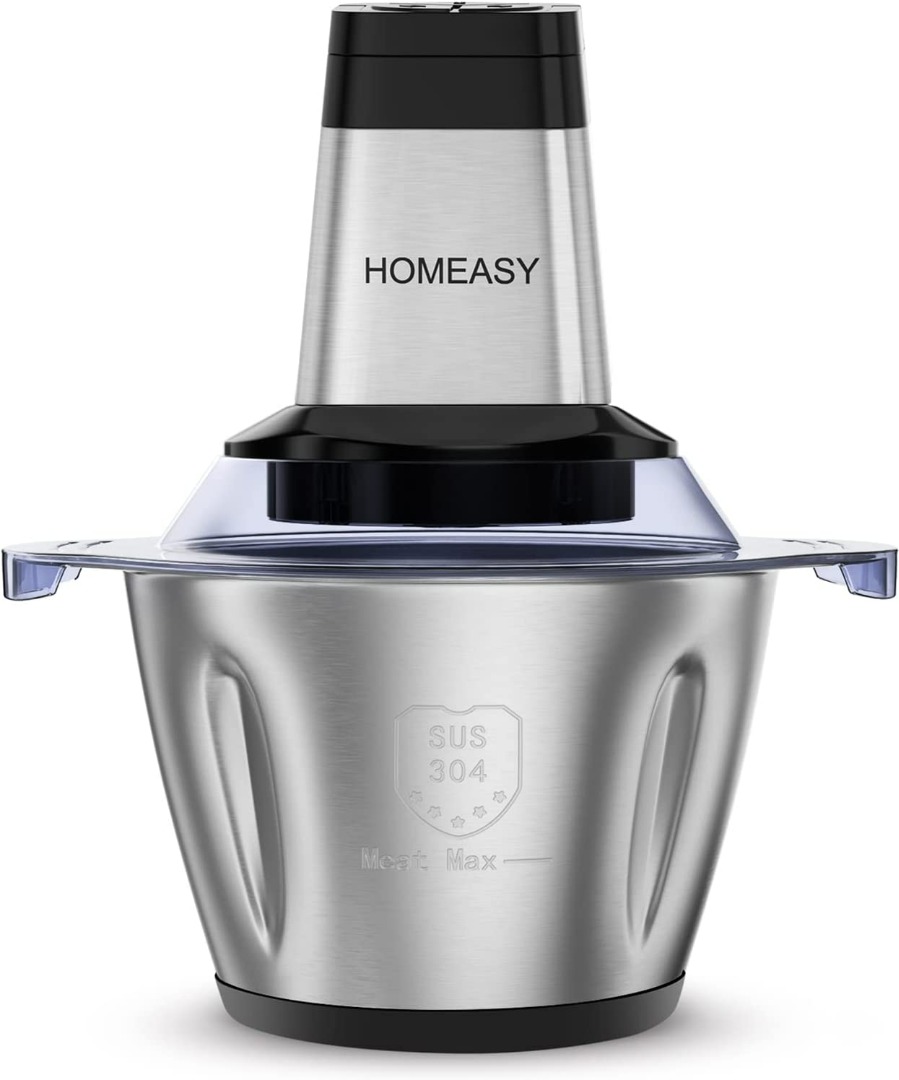 Homeasy Food Processor, Meat Grinder 2.5L Food Chopper for Meat ...