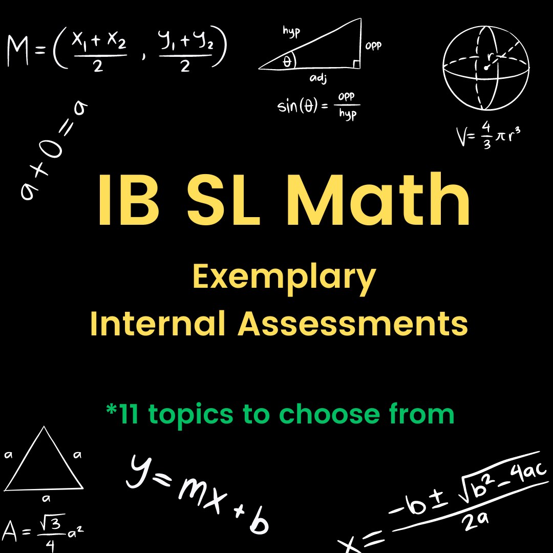 IB SL Math Internal Assessments IA, Hobbies & Toys, Books & Magazines ...