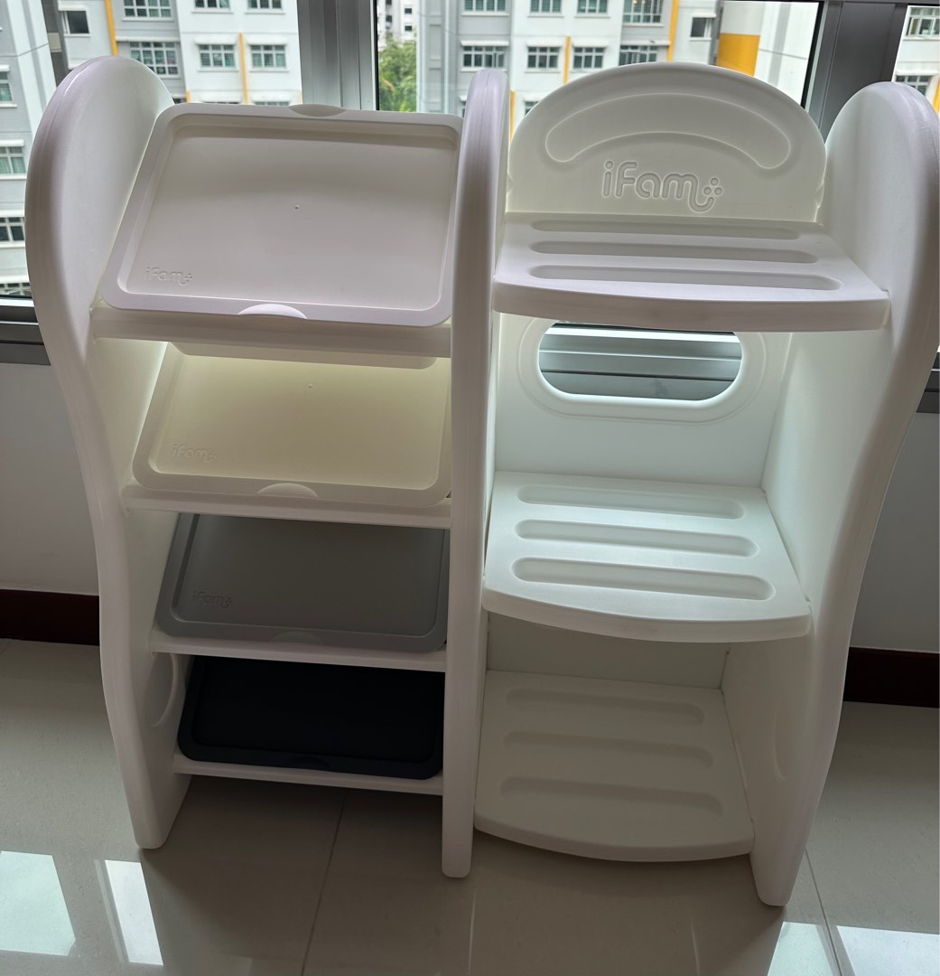 IFam Smart Compact Storage and Bookshelf Kids Children Furniture Safe ...