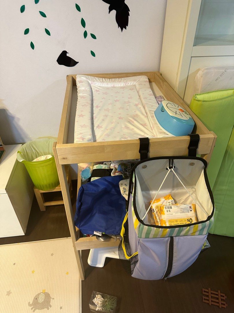 IKEA changing table with changing mat, Babies & Kids, Baby Nursery ...