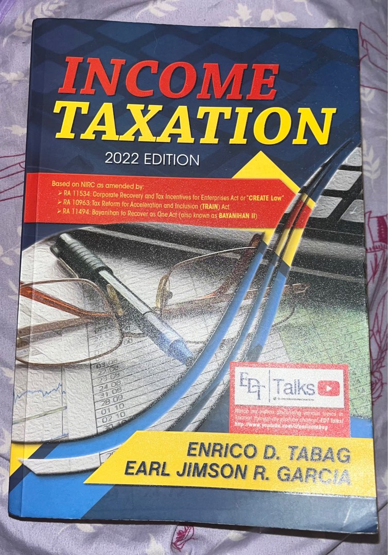 income taxation tabag 2022 edition, Hobbies & Toys, Books & Magazines ...