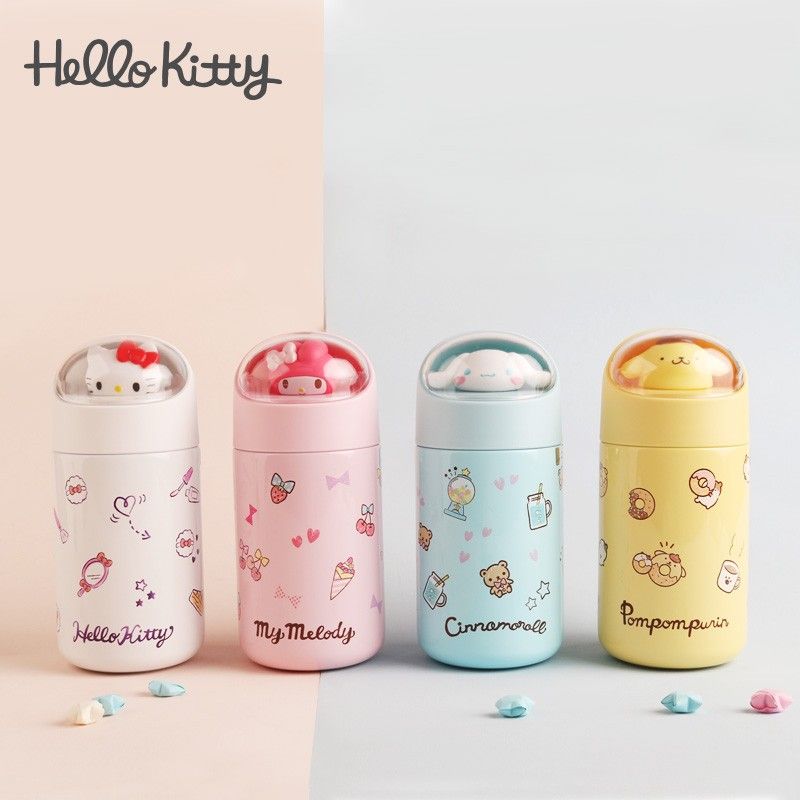 Instock Sanrio x Miniso Thermos bottle Cinnamoroll, Melody, Hello Kitty, Pompom Purin, Furniture ...
