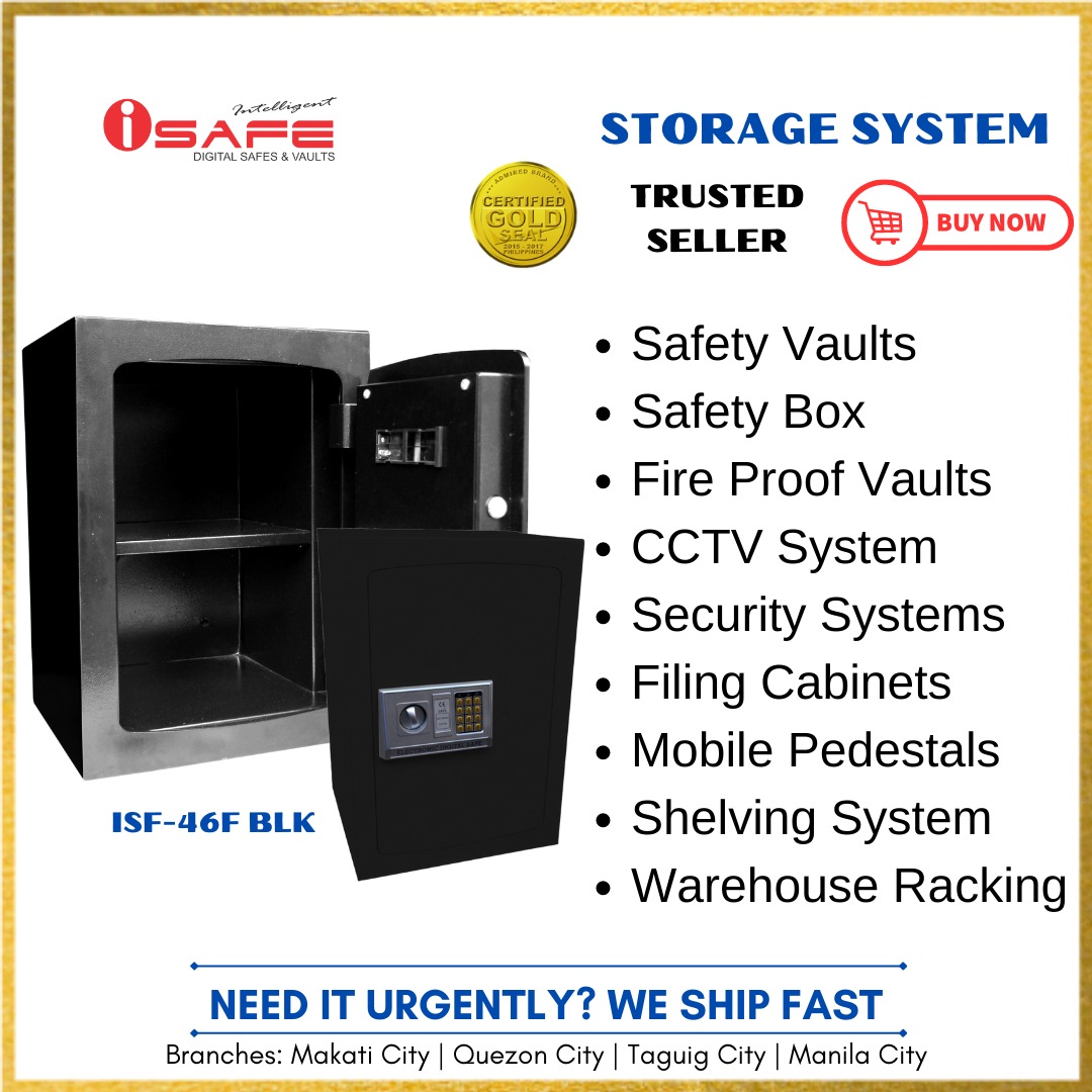 ISAFE Safety Vault, ISF-46F BLK, Storage System, Safety Box, Fire Proof ...