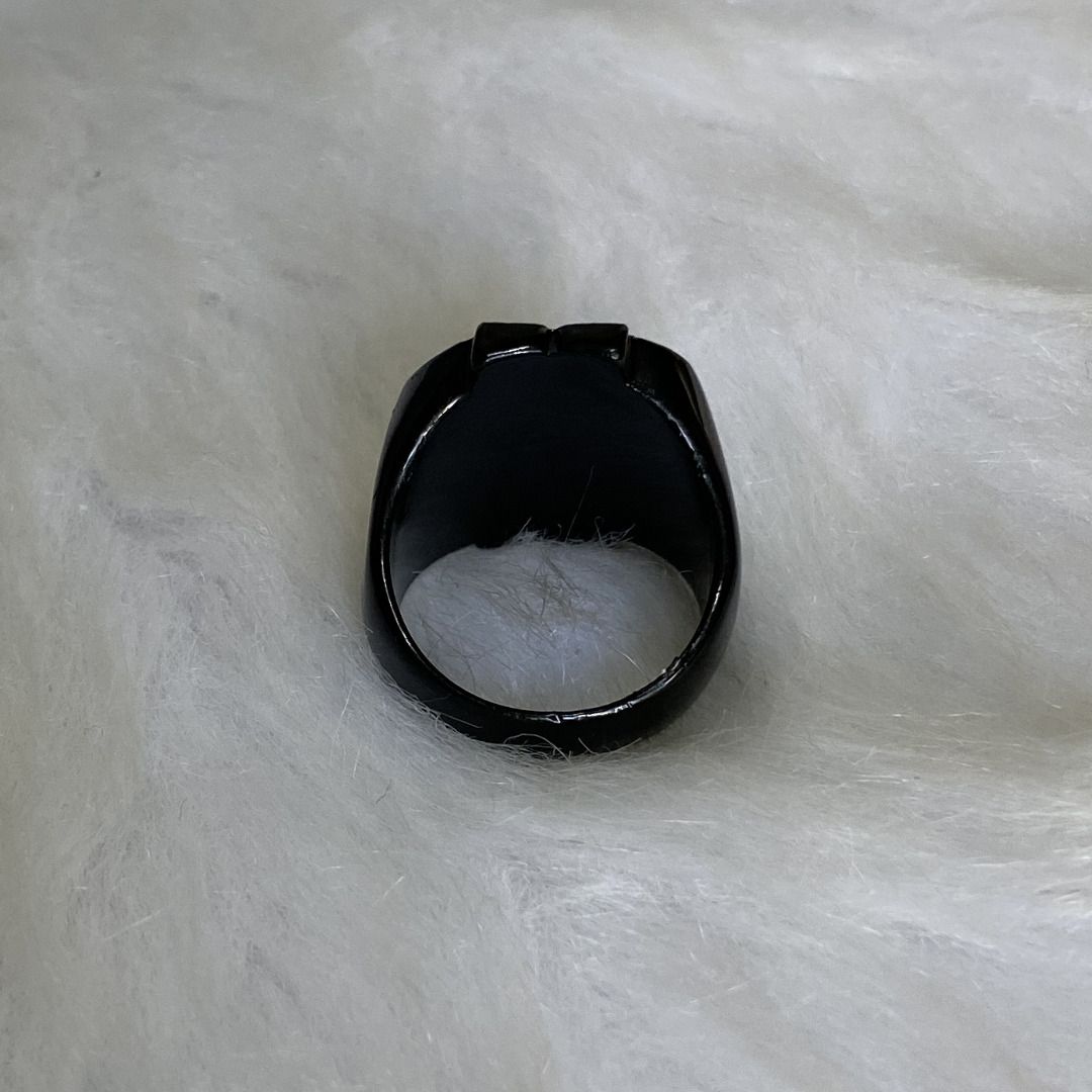 Japan Chino Antrax Black Dollar Crystal Ring on Carousell