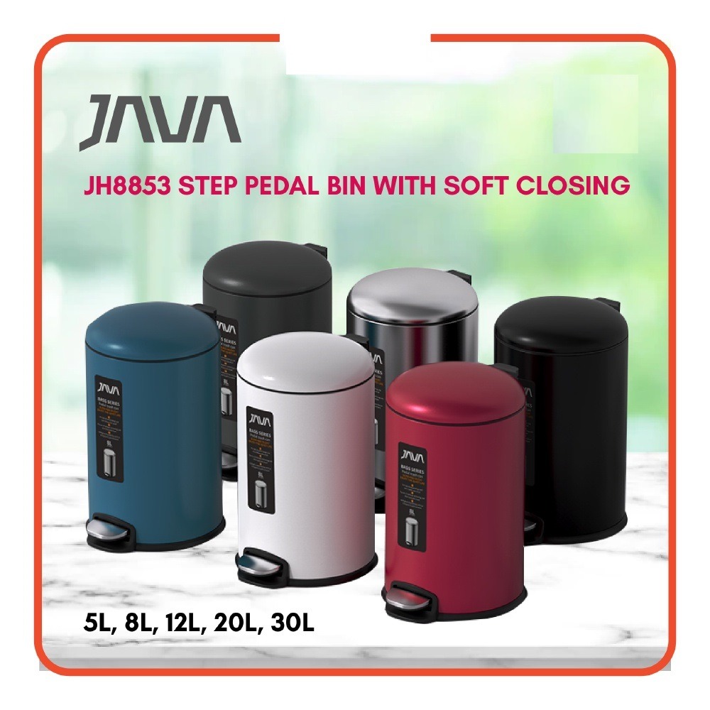 JAVA JH8853 Step Bin with Soft Closing, Furniture & Home Living ...