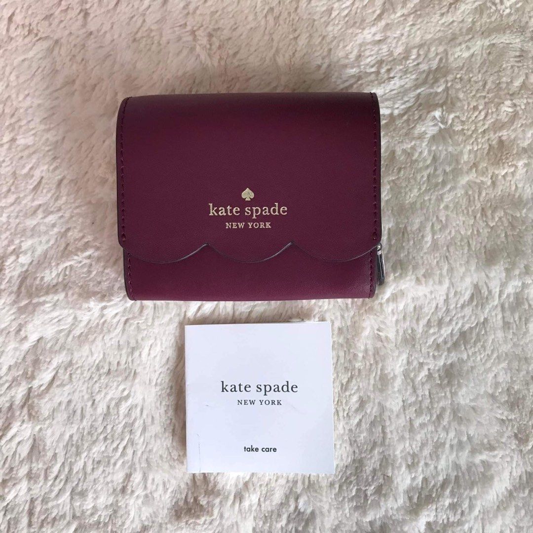 Kate Spade Gemma Small Flap Wallet, Luxury, Bags & Wallets on Carousell