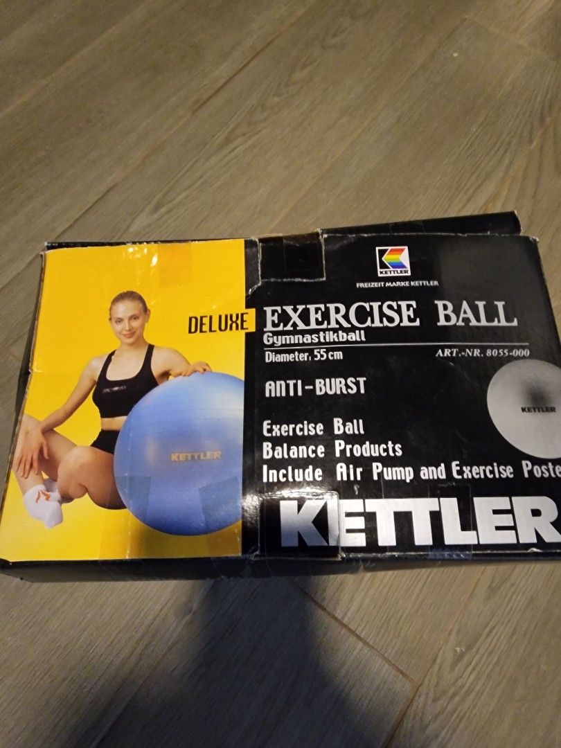 Kettler Exercise Ball, Sports Equipment, Exercise & Fitness, Toning ...