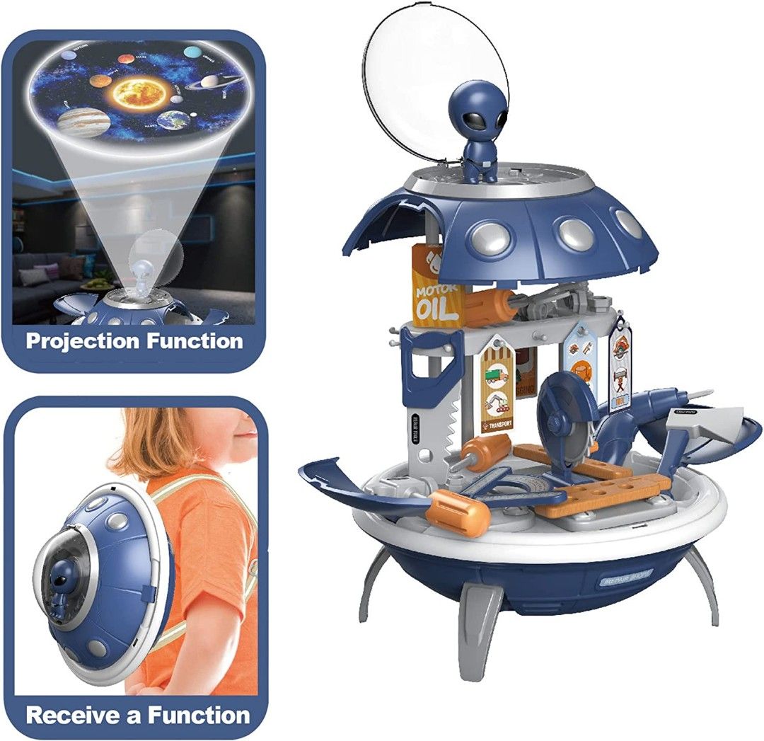 Kids Tool Bench Toy Set, Toddler Workbench Pretend Play for Boys, 52Pcs ...