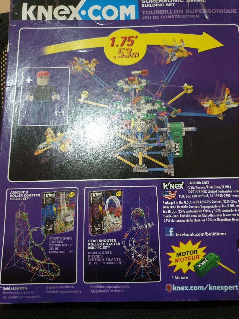 K'nex Supersonic Swirl Building set, Hobbies & Toys, Toys & Games on Carousell