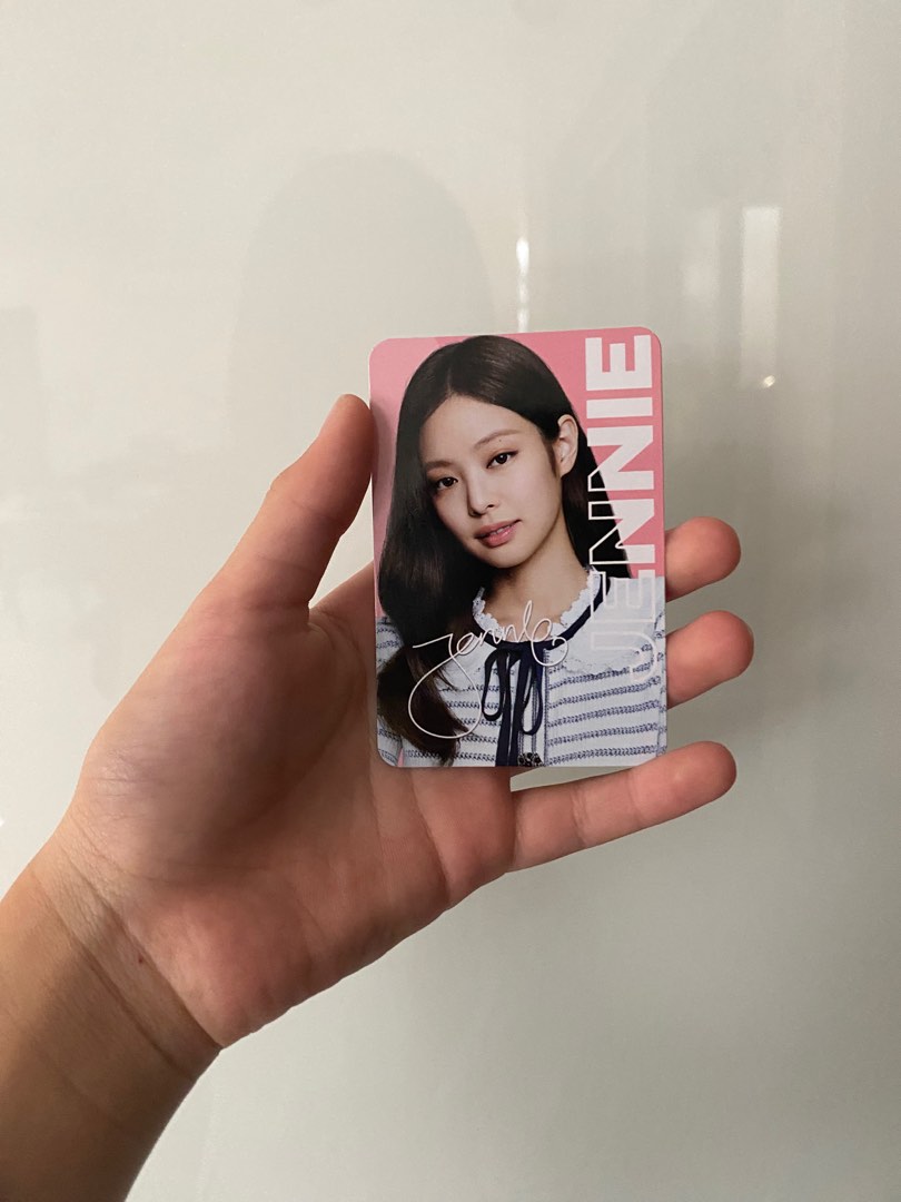 K-pop JENNIE black pink oreo authentic photo card on Carousell