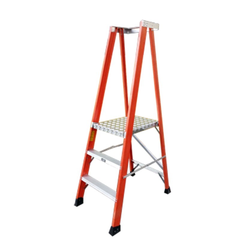 LADDERMENN FIBERGLASS PLATFORM LADDER C/W CHAIN, 4 steps($100) & 7 ...
